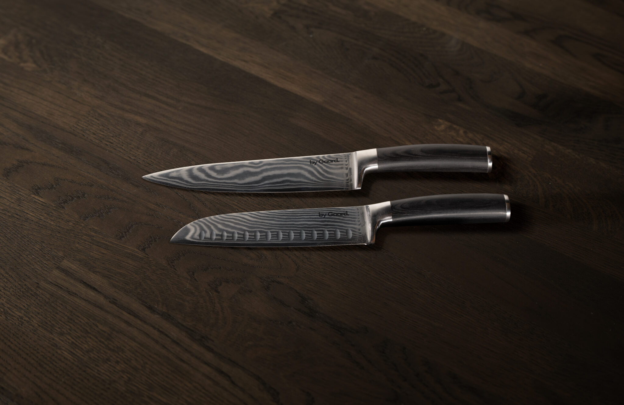 byGaard Hexa pandesæt 3 dele & Damascus Knive 2 dele - GaveShop.nu