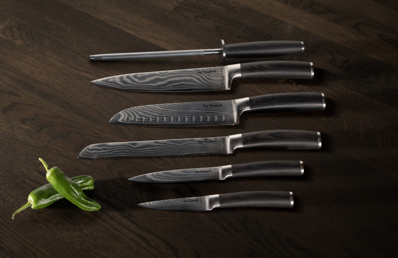 byGaard Damascus Knivsæt 6 dele - GaveShop.nu