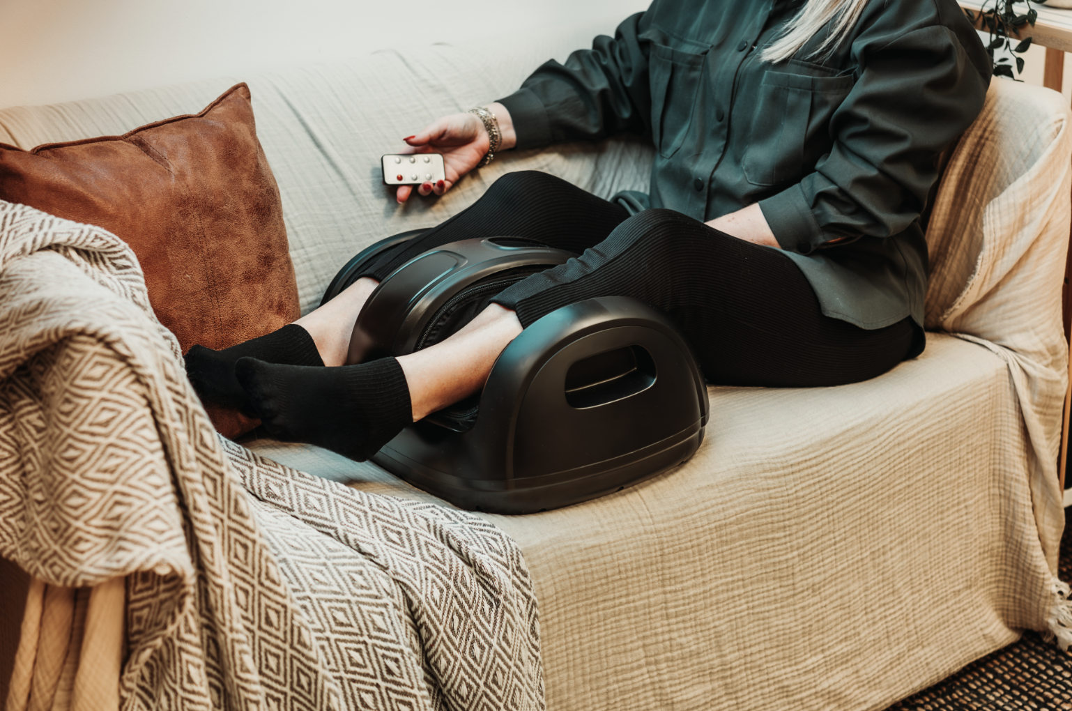 Hâws Relax fod/læg-massageapparat & Uyuni LED lys - GaveShop.nu